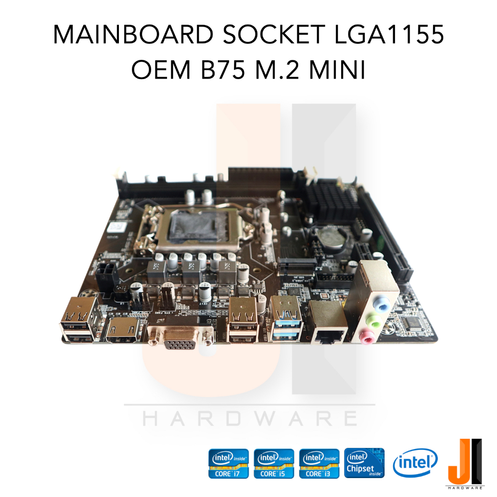 Mainboard OEM B75 M.2 Mini (LGA1155) Support Intel Core i Gen.2XXX and Gen.3XXX Series สินค้า ...