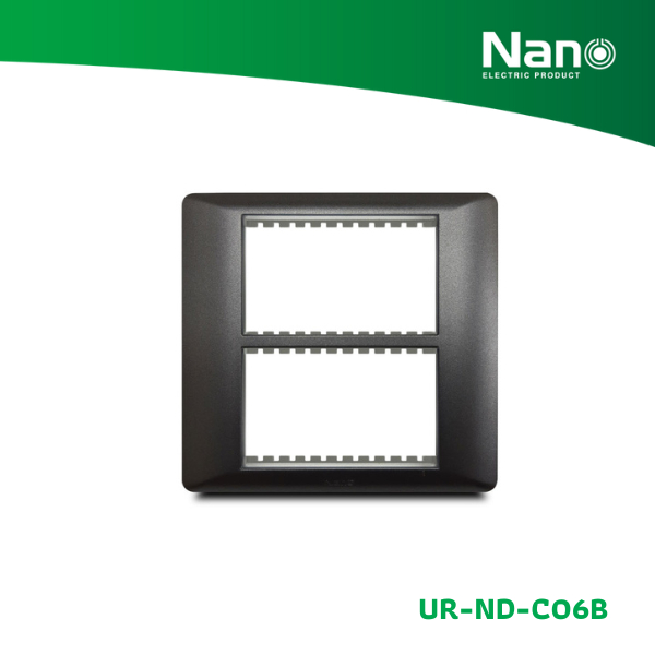 NANO แผงหน้ากากขอบมน ขนาด 6 ช่อง Nordic series (1 ชิ้น/กล่อง) รุ่น UR-ND-C06 | Shopee Thailand