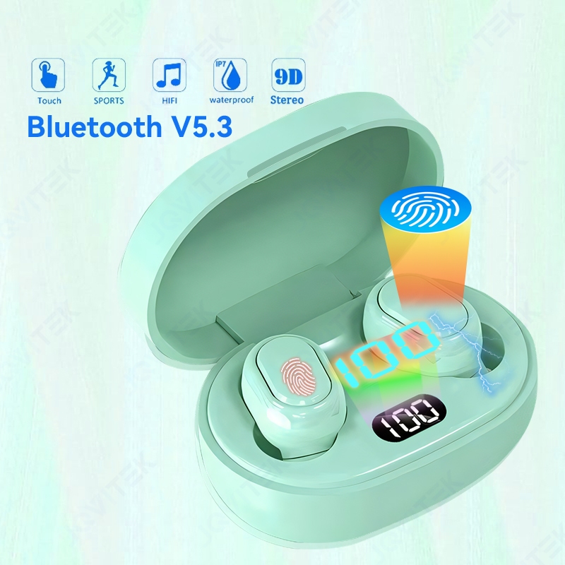 JQVITEK TWS T10 ชุดหูฟังบลูทูธไร้สาย5.3 หูฟังไร้สาย แบตอึด หน้าจอ LED ...