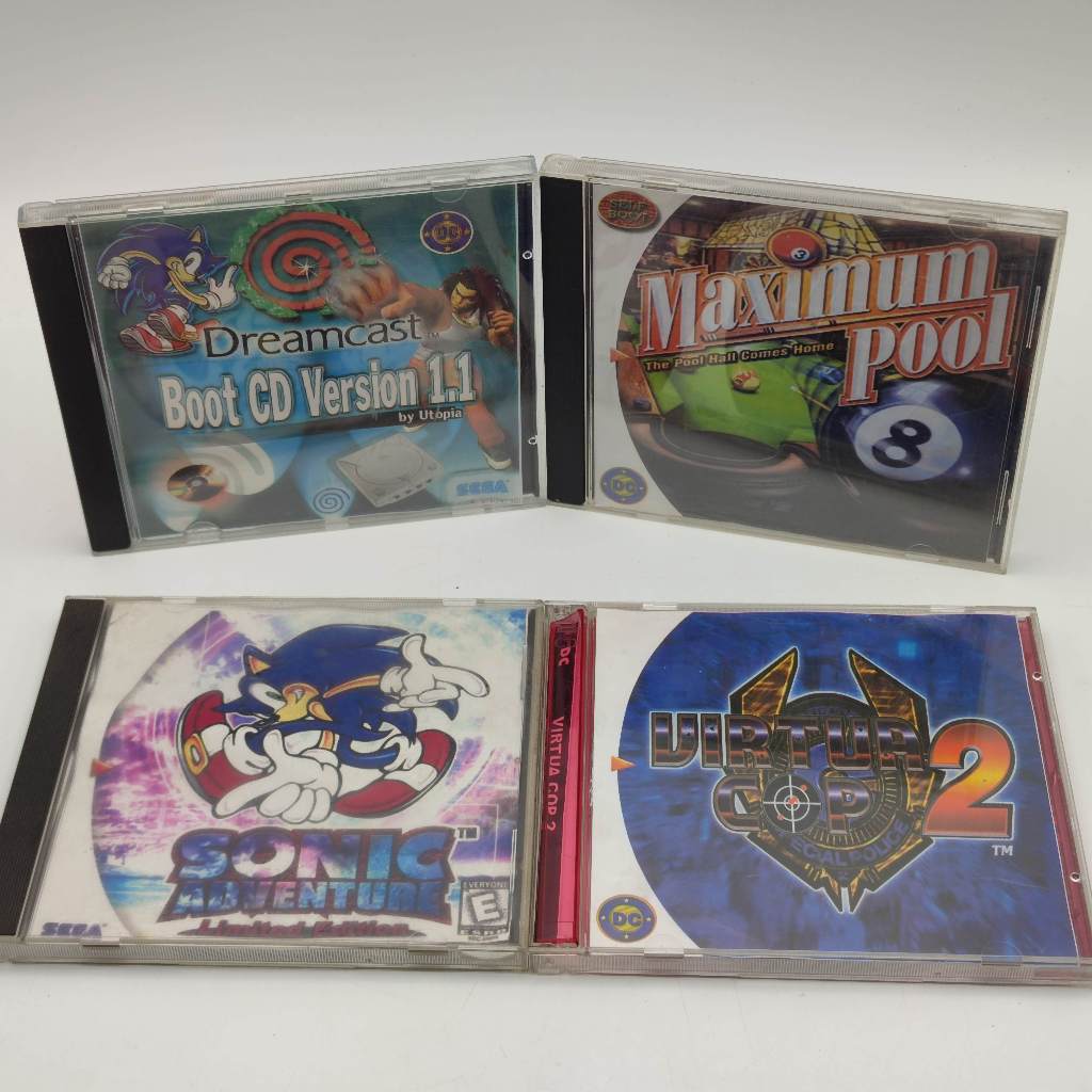 Dreamcast รวม 4 เกม แผ่นก๊อป [bootleg] boot cd , Maximum Pool , Sonic ...