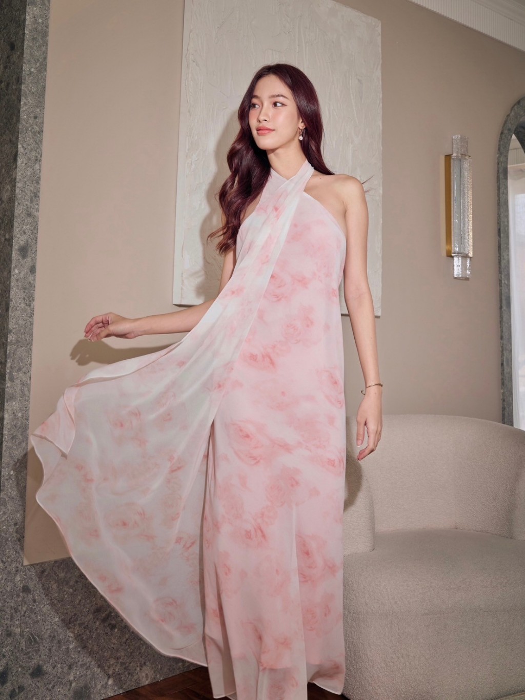 CHANUN - Sofia Dress เดรสชีฟองคล้องคอ (CN-076) | Shopee Thailand