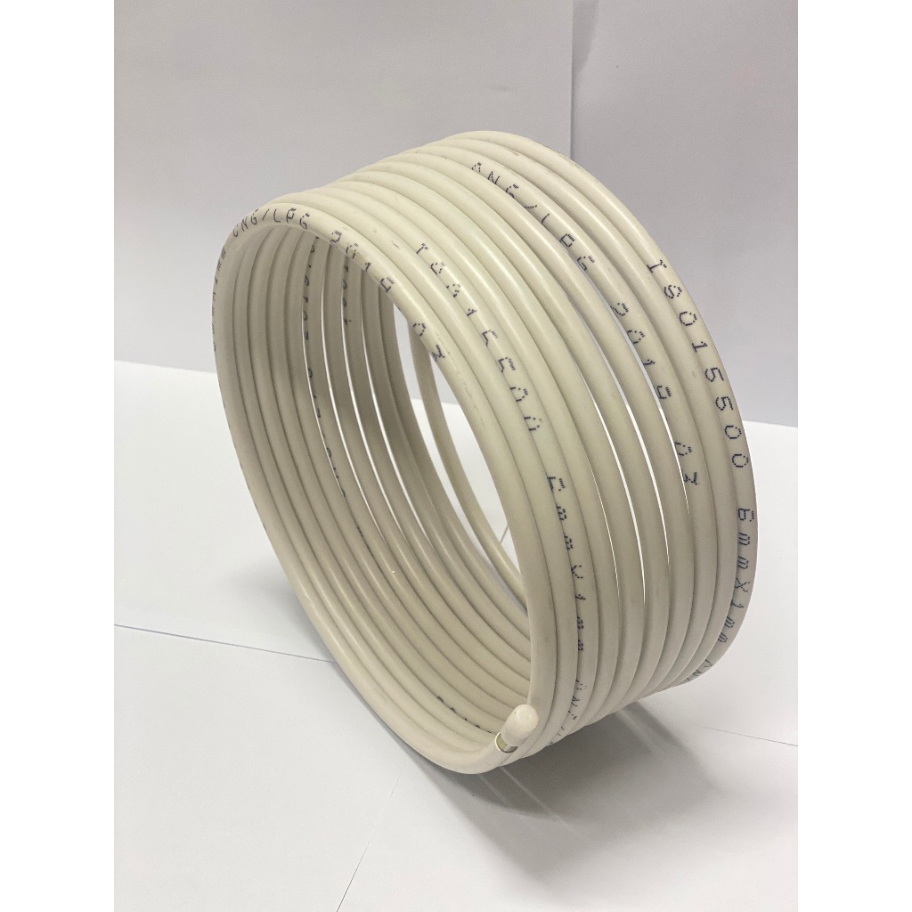 ท่อก๊าส CNG NGV ขนาด 6mm*1mm ความยาว 6 เมตร ชนิดท่อเหล็ก มาตรฐาน ISO ...