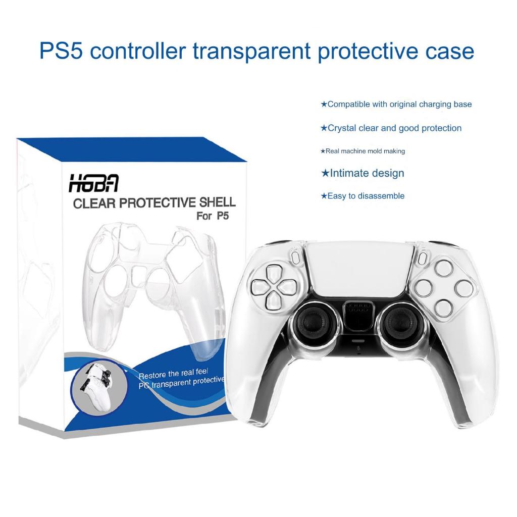 เคสใสจอย Ps5 ยี่ห้อ HGBA เคสใสกันรอย Clear Protective Shell Hard Case ...