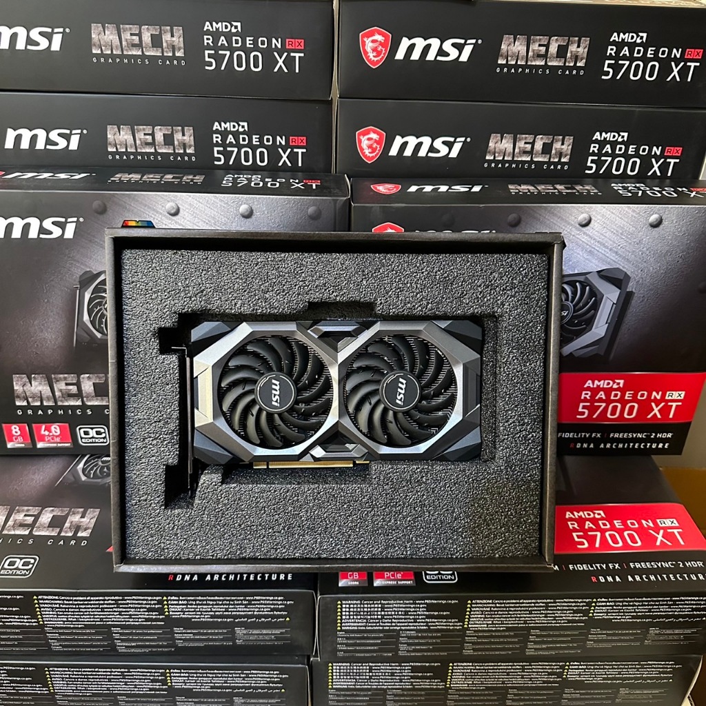 การ์ดจอมือ2 MSI RX 5700 XT MECH OC 8GB GDDR6 เปลี่ยนพัดลมใหม่ทุกตัว | Shopee Thailand