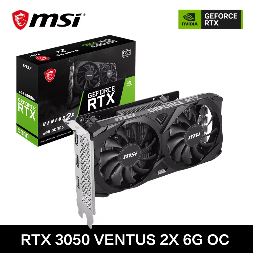 VGA (การ์ดแสดงผล) MSI GeForce RTX 3050 VENTUS 2X 6G OC ประกัน 3 ปี | Shopee Thailand