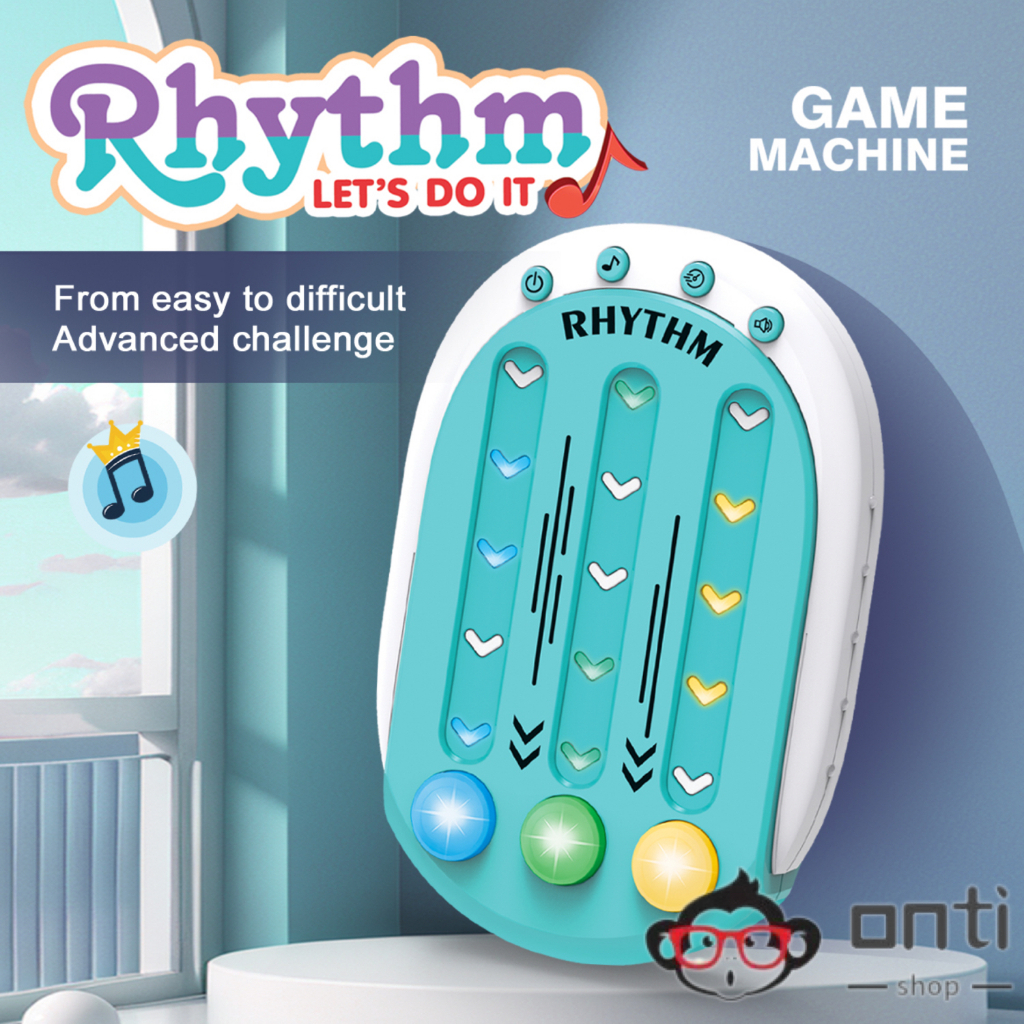 Rhythm Game Controller Push Console เกมปริศนาแบบโต้ตอบเครื่องเกมมือถือปุ่มตารางเกม lameintth ...