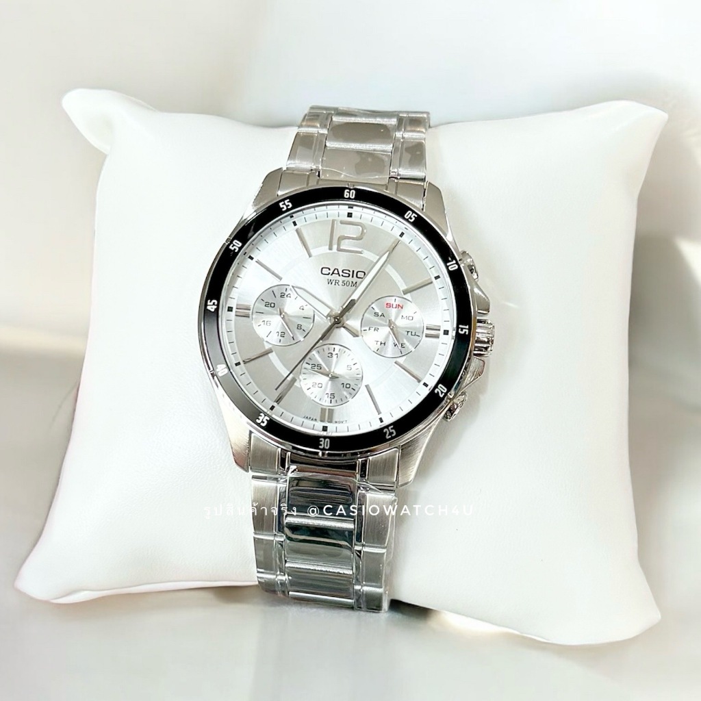 CASIO นาฬิกาข้อมือผู้ชาย รุ่น MTP-1374D-7A / MTP-1374D / MTP-1374 รับ ...