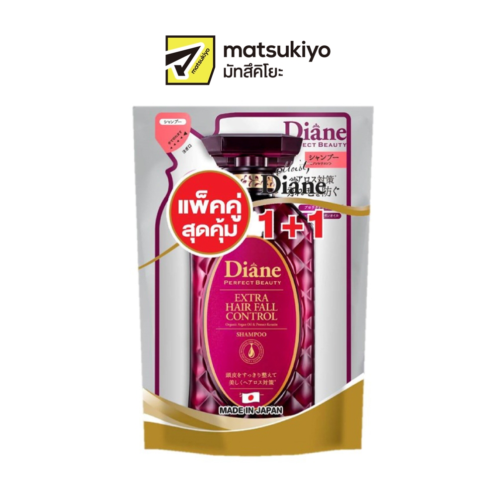 Diane Fall Shampoo 450ml Free Refill 330ml. ไดแอนแฮรฟอลแชมพู 450มล ฟรี ...