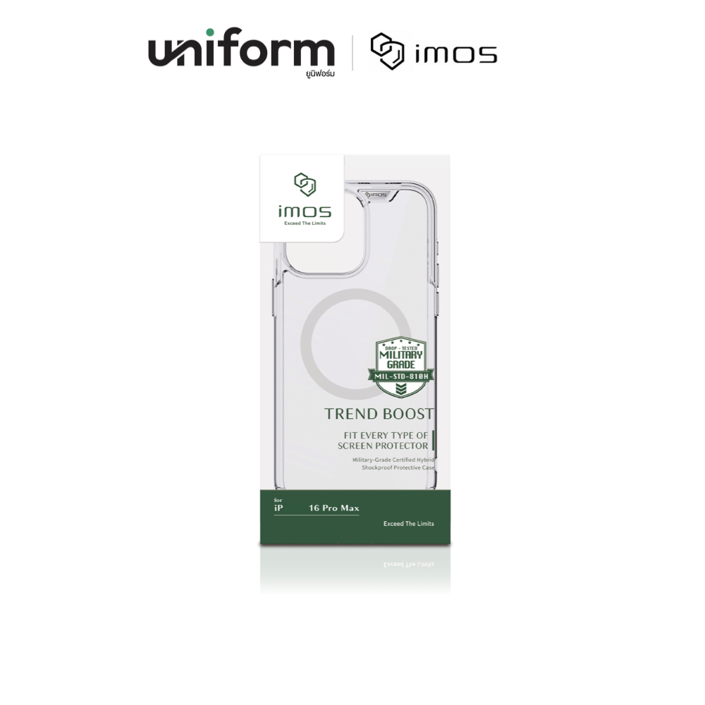 เคสมือถือ IMOS M@gS@fe Case for iP 16 Pro Max - Clear | Shopee Thailand