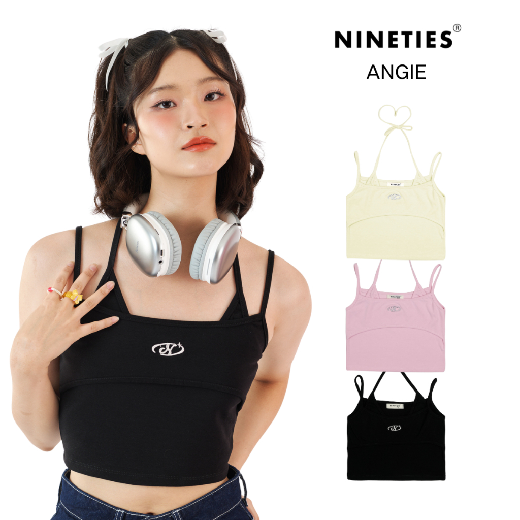 Nineties Design เสื้อสายเดี่ยว Angie (ใส่โค้ด NTDDEC1 ลดสูงสุด 60 ...
