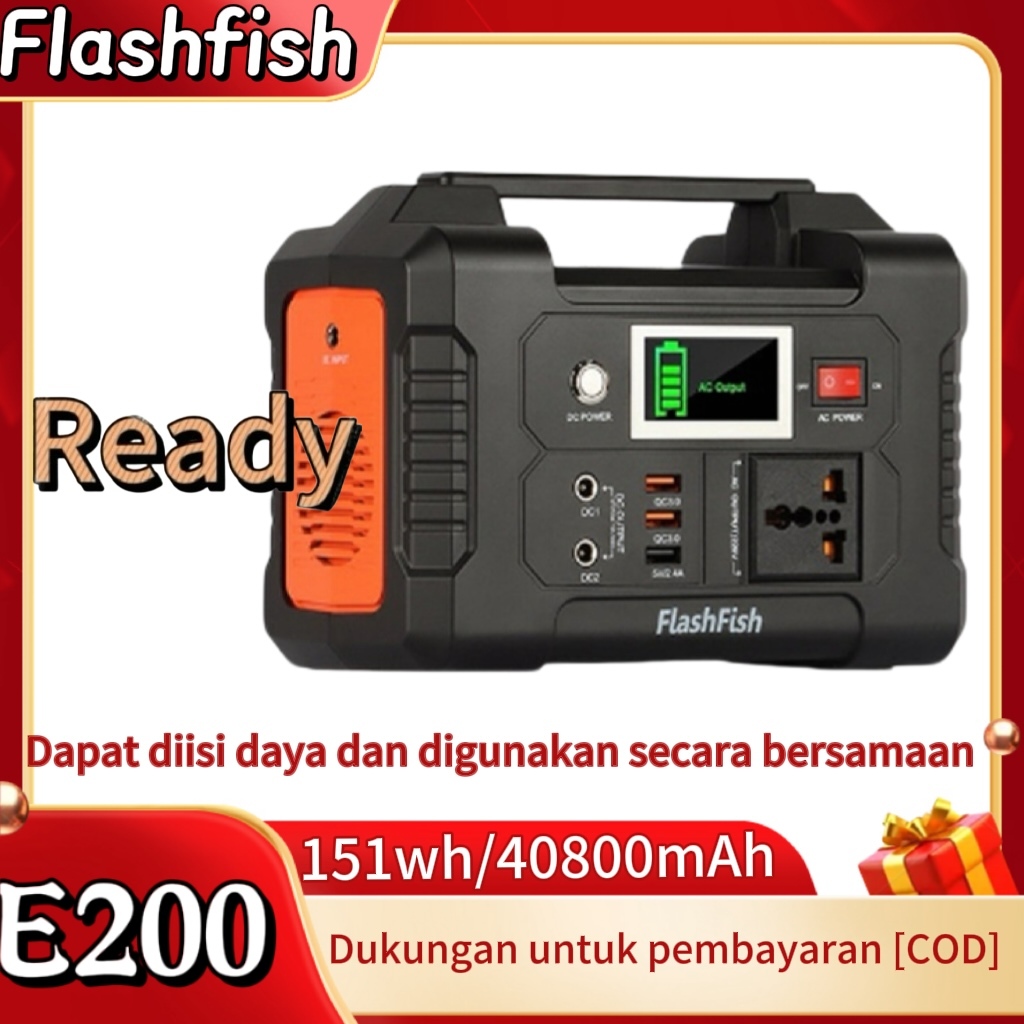 40800mAh Portable Power Station 220V 200W power generator สำรองแบบพกพา ...