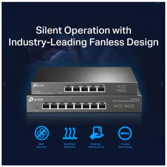 TP-LINK 5-Port 2.5G Desktop Switch HUB LAN 2.5Gbps 2500/2000/1000Gbps ...