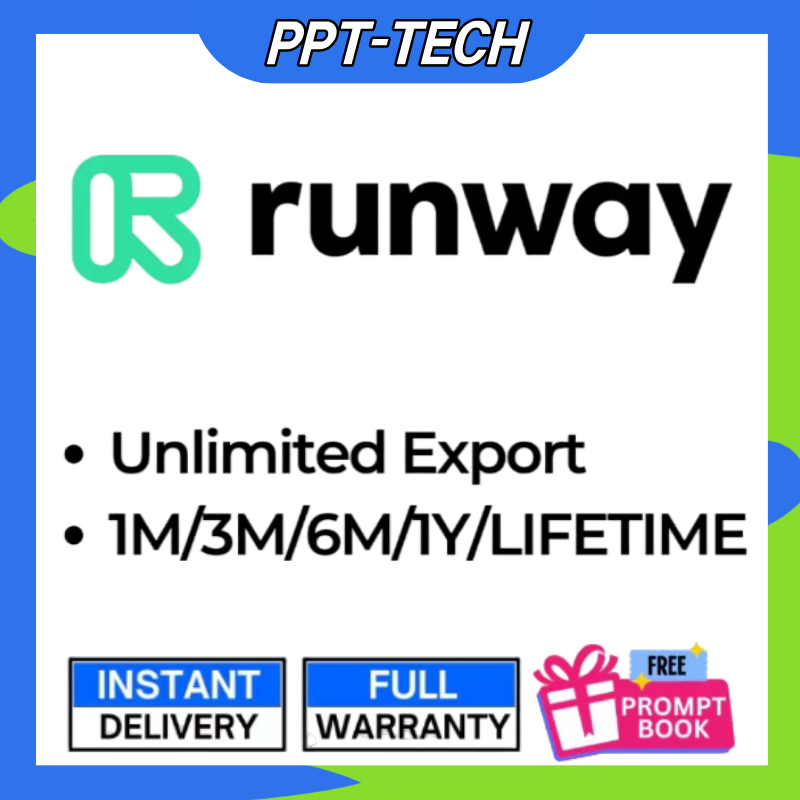 [PPTECH]Runway Ai Premium Genuine Shared account runwayai | Shopee Thailand