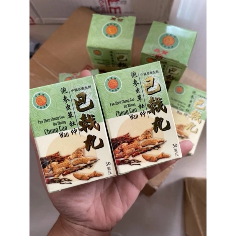 巴戟丸 Chong Cao Wan 泡参虫草杜仲 Pao Shen Chong Cao Du Zhong 30Pcs | Shopee ...
