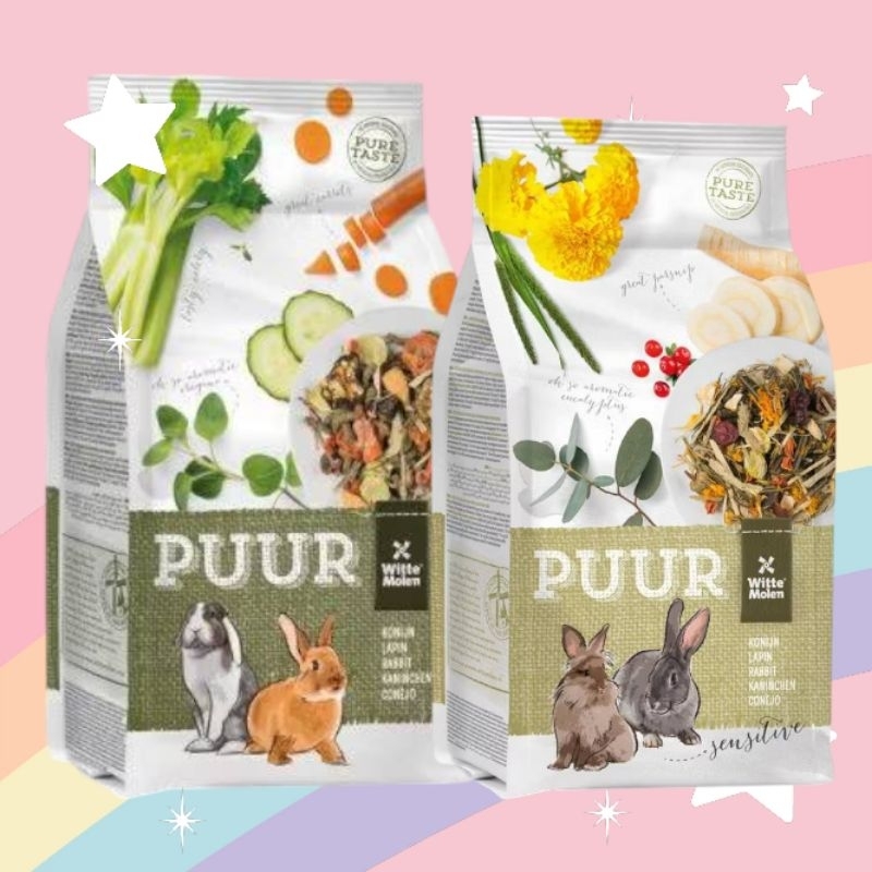Puur Rabbit/Sensitive 2kg. อาหารเพียว อาหารกระต่ายโต กระต่ายแก่ ...