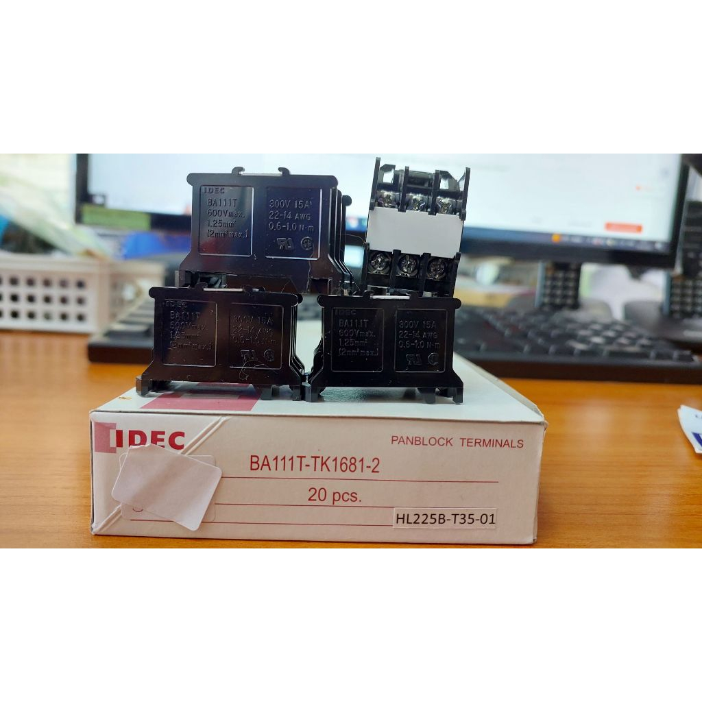 "IDEC" TERMINAL BLOCK BA111T-TK1681-2 (แพ็ค3ชิ้น) จำหน่ายยกแพ็คคะ ...