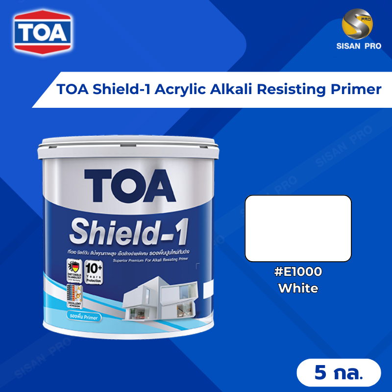 TOA Shield-1 Acrylic Alkali Resisting Primer ทีโอเอ ชิลด์ วัน สีรองพื้น ...