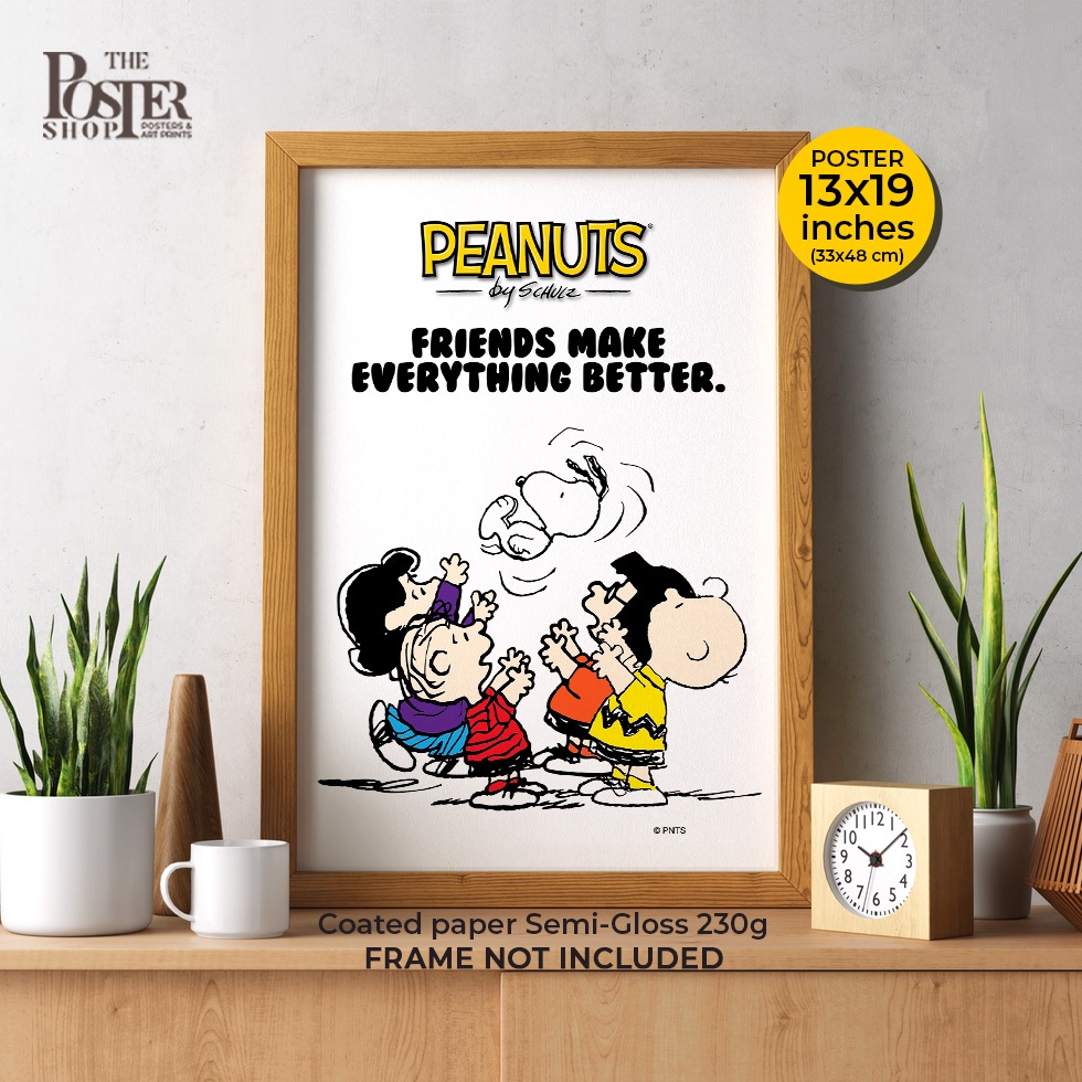 Snoopy, Charlie Brown, The Peanuts Poster Set 2 โปสเตอร์สนูปี้ ภาพขนาด ...