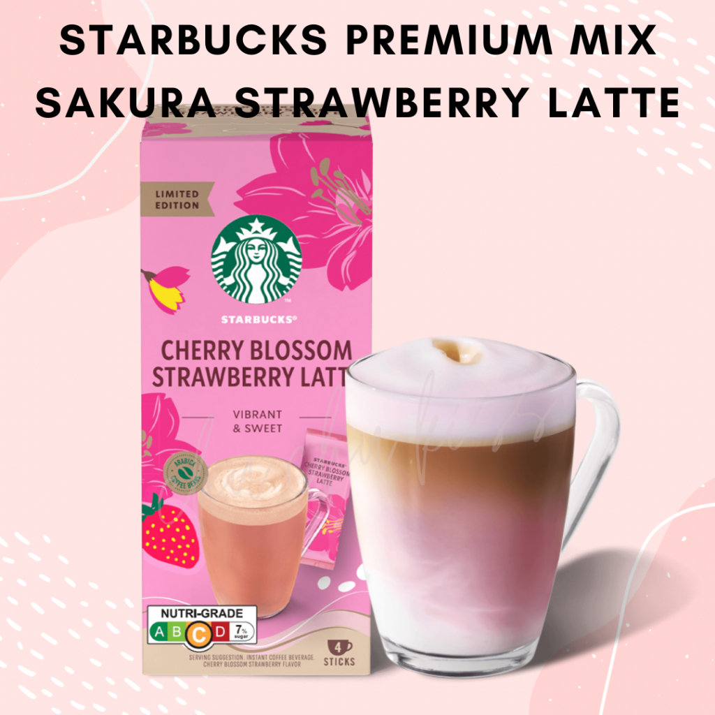 🍡🌸Starbucks Sakura Strawberry Latte นำเข้าจากญี่ปุ่น 🇯🇵 | Shopee Thailand