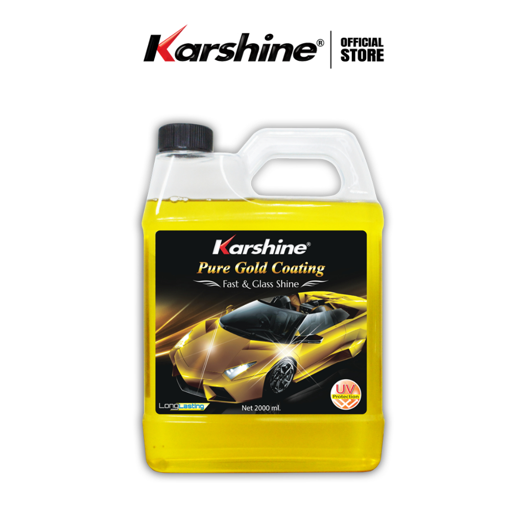 Karshine น้ำยาบำรุงรักษาและเคลือบแก้ว Pure Gold Coating Fast & Glass ...