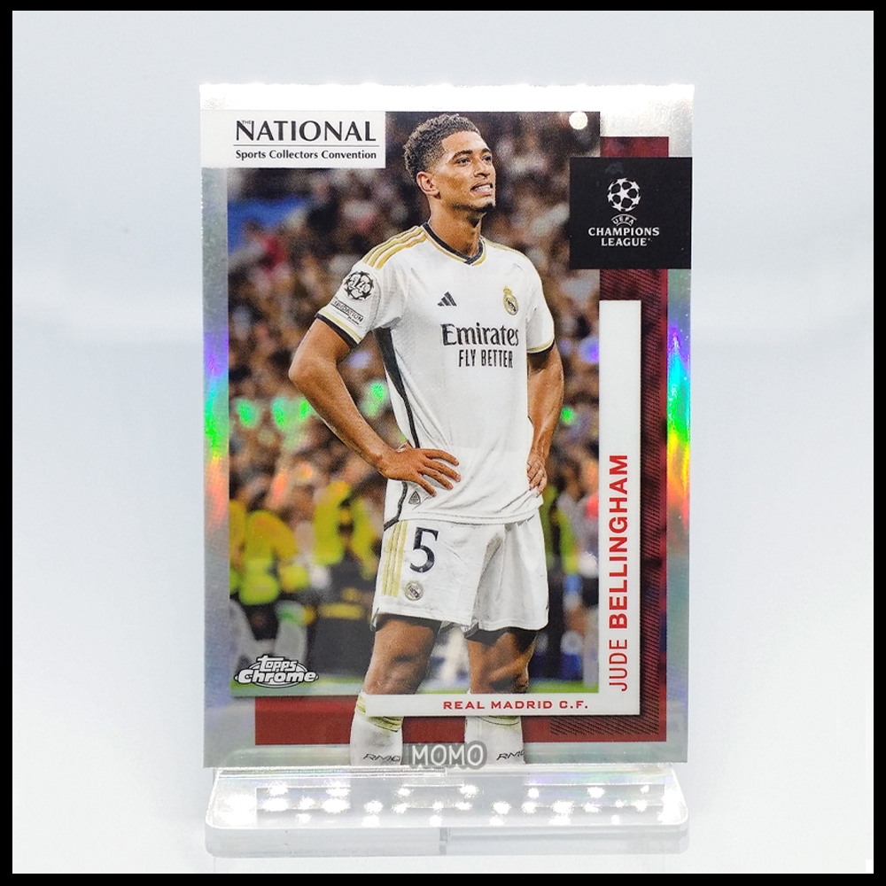 การ์ดฟุตบอล Jude Bellingham 2024 Topps Chrome National Sports Card Convention มาดริด การ์ดบอล ...