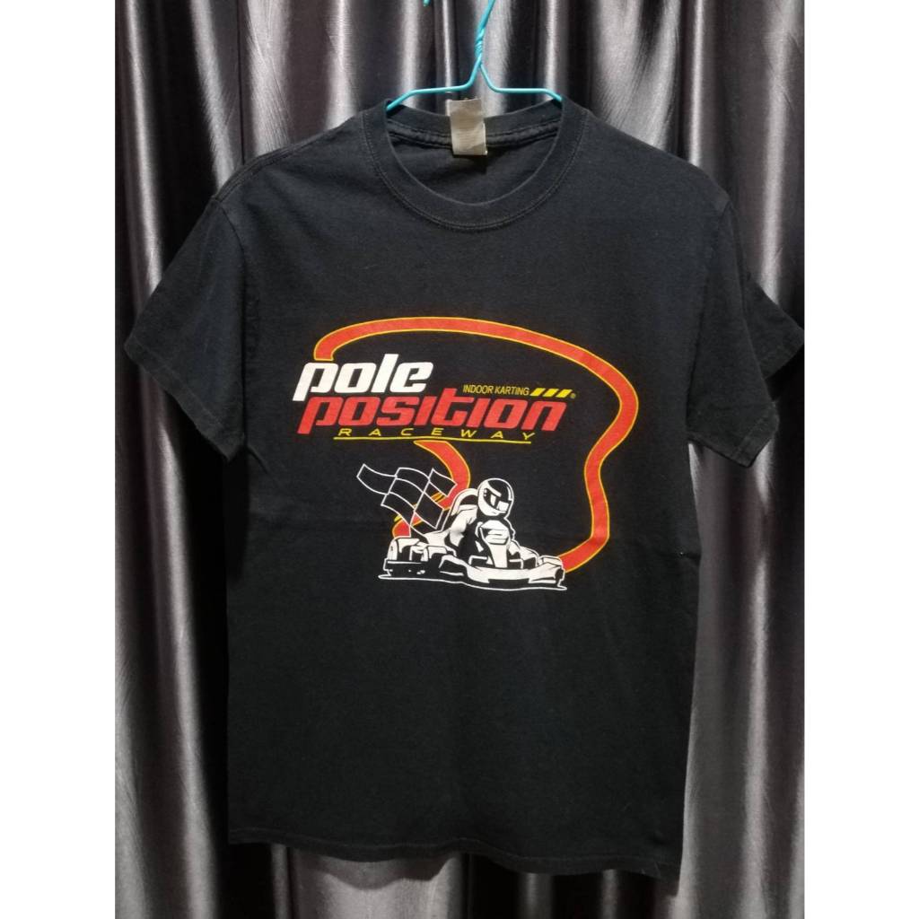 เสื้อวินเทจสีกรม ลาย Pole Position Raceway รอบอก 36 นิ้ว ยาว 27นิ้ว ...