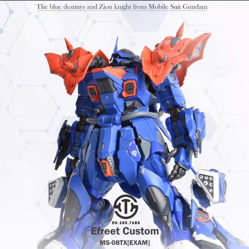 ชุดแต่งเรซิ่น MG 1/100 Efreet Custom MS-08TX[EXAM]ค่าย MST | Shopee ...