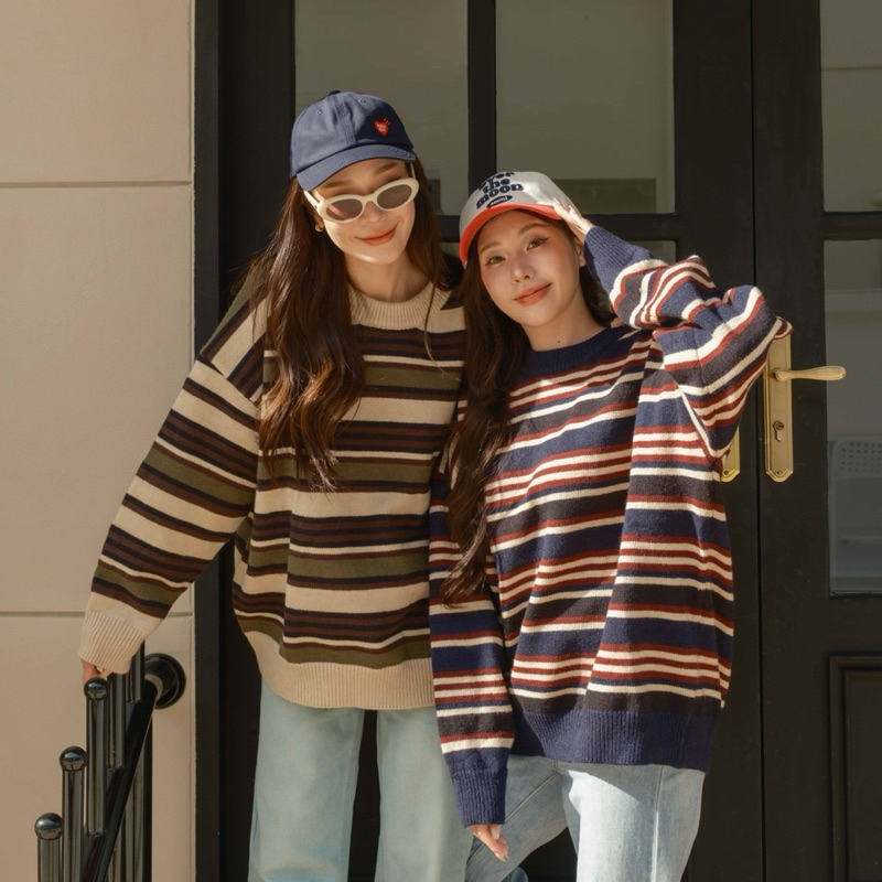 FLASHMARBLE SAMMY OVERSIZE SWEATER | Shopee Thailand