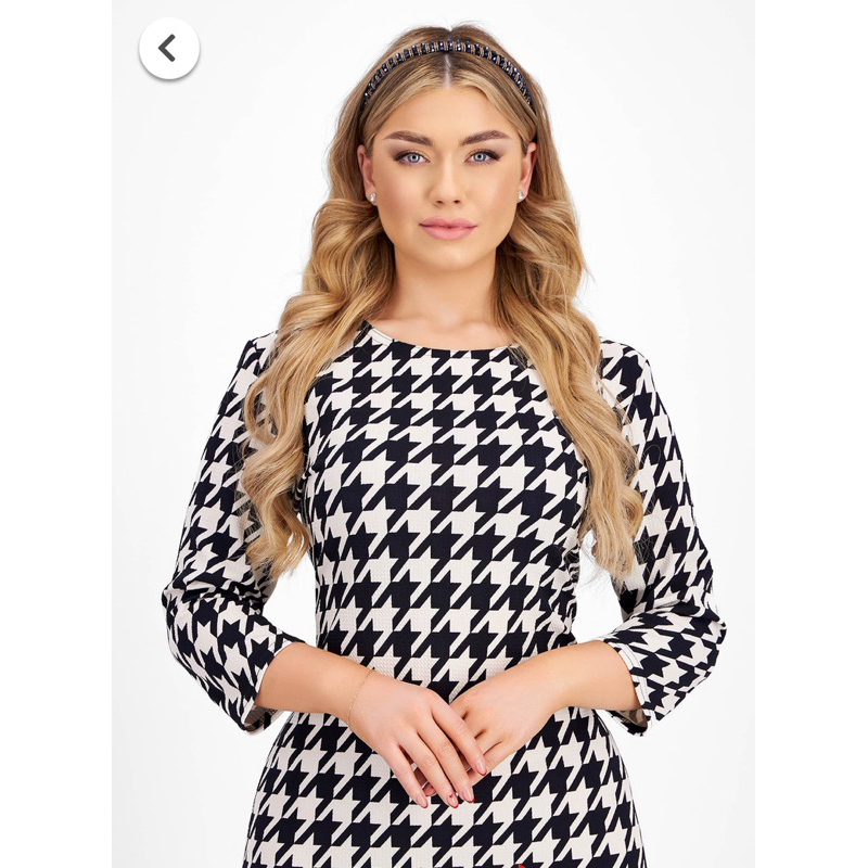 เดรสผ้าทอ ลายชิโนริ แบรนด์ Lady Ribbon ไซส์ M | Shopee Thailand