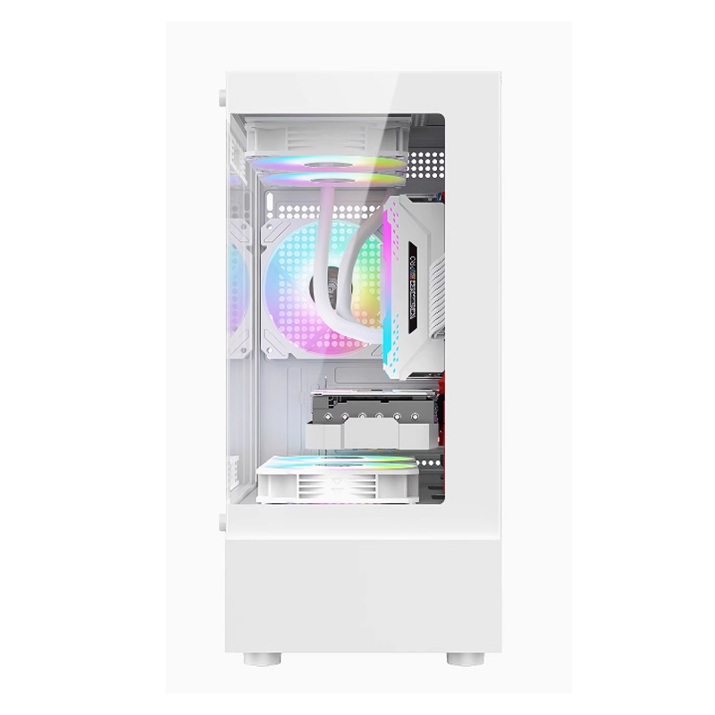 Xuanwu MINI Sea View Room เคสคอมพิวเตอร์เดสก์ท็อป MATX กระจกด้านข้างเคส ...