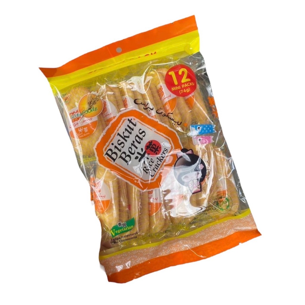 Akiko rice cracker โดโซะมาเล แพ็คเล็ก 74 กรัม มี12ซอง*2ชิ้น ใน 1 แพ็ค ...