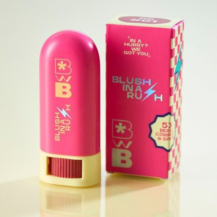 (ใช้โค้ดวิดีโอได้/พร้อมส่ง/ของแท้) BWB Blush in a Rush 6g บลัชฉ่ำคุมมัน | Shopee Thailand