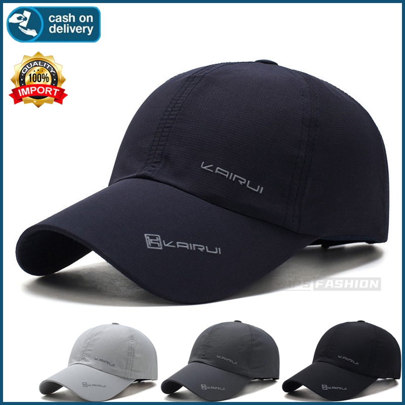 หมวกเบสบอลผู้ชาย KAIRUI แห้งเร็ว ป้องกันแสงแดด ระบายอากาศดี สำหรับฤดู ...