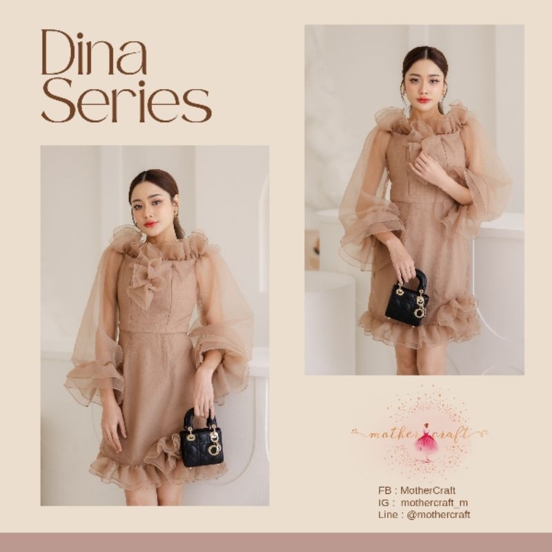 เดรส Dina series ( สั่งตัด Pre-order ) | Shopee Thailand