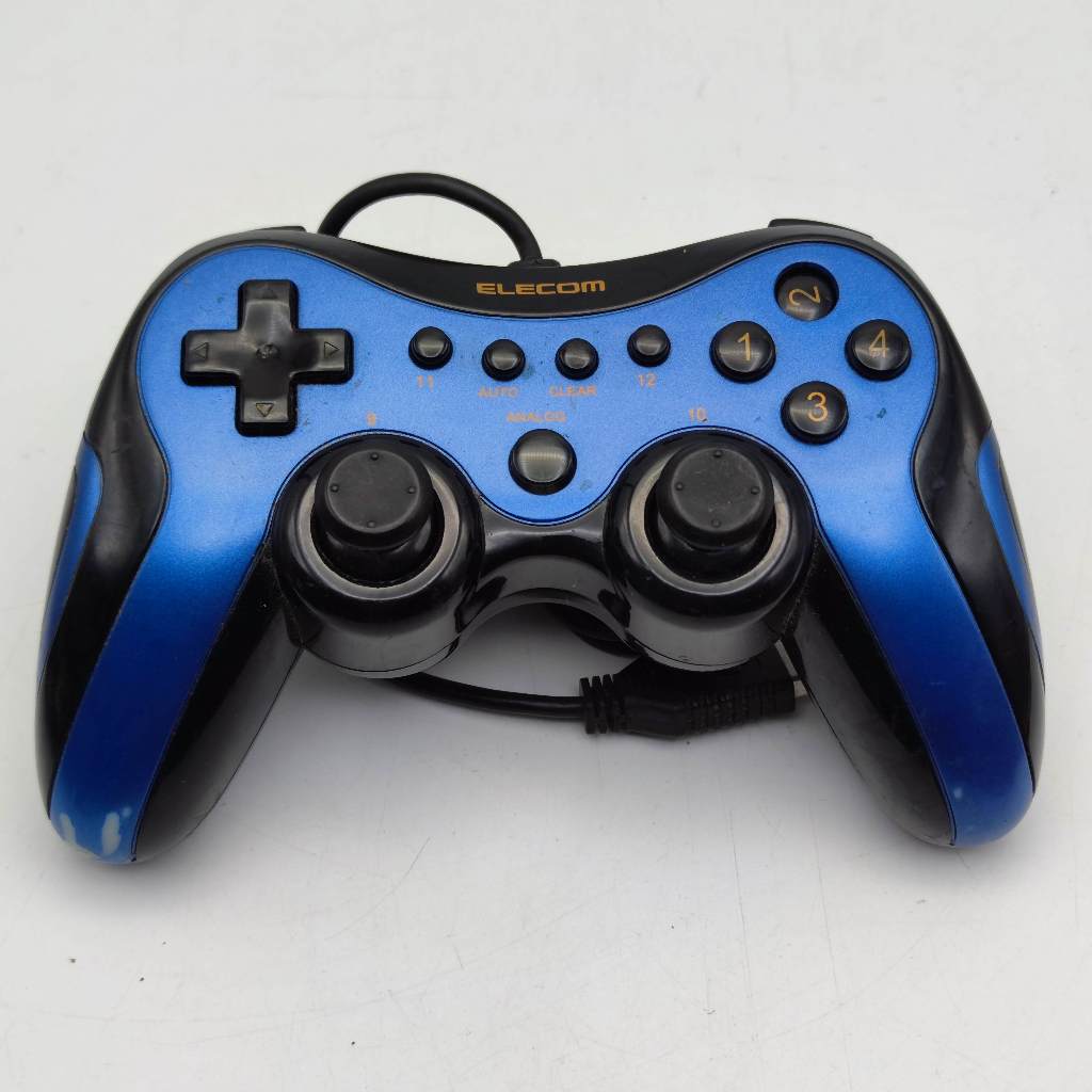 ELECOM PC computer USB controller JC-U2912FBU เทสแล้วกดติด มีปุ่ม 2 ไม่เด้ง กดไม่ติด เขย่าจอยมี ...