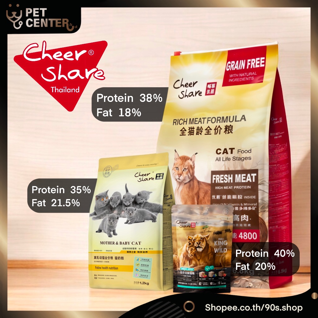 Cheer Share - King of Wild | Mother & Baby Cat อาหารแมว เชียร์เเชร์ เกรด Holistic Grain Free มี ...