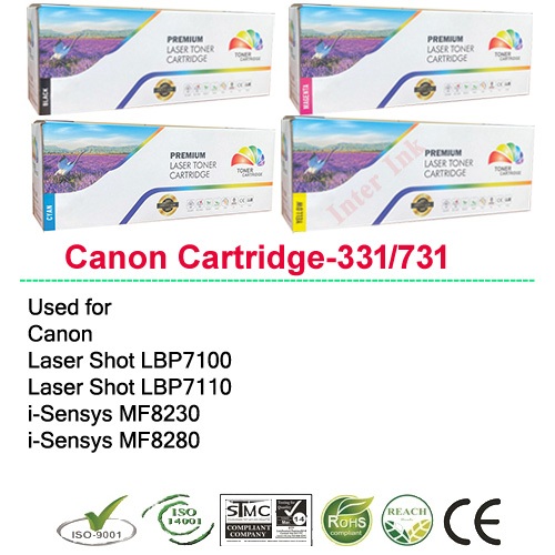 ตลับหมึก Canon Cartridge-331 / Cartridge-731 (สีดำ/ สีฟ้า/ สีแดง/ สี ...