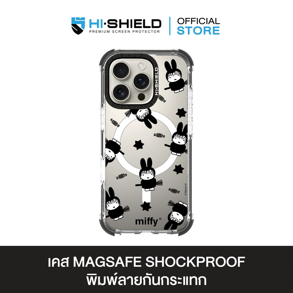 HI-SHIELD Stylish Magsafe Shockproof Case รุ่น Miffy012 [iPhone16,15Pro ...