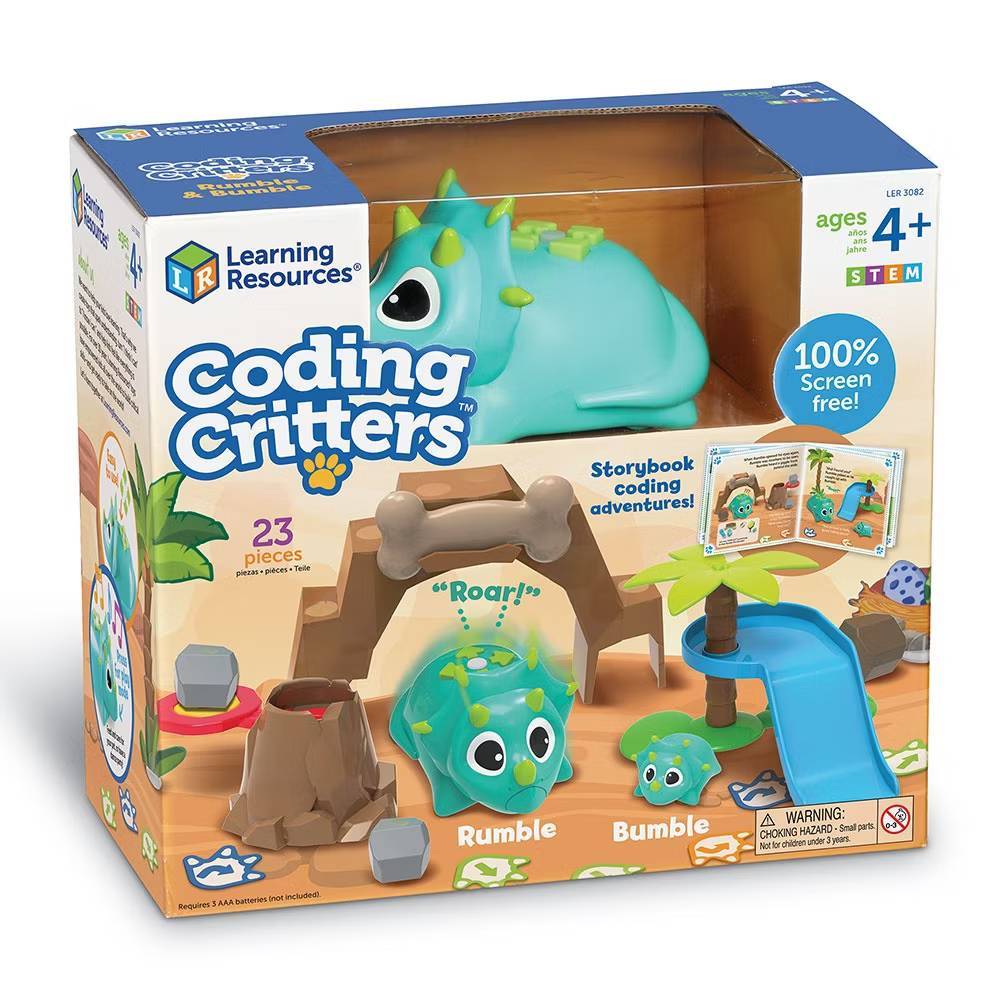Coding Critters™ Rumble & Bumble หุ่นยนต์โค้ดดิ้งไดโนน้อย [แบรนด์ Learning Resources] | Shopee ...