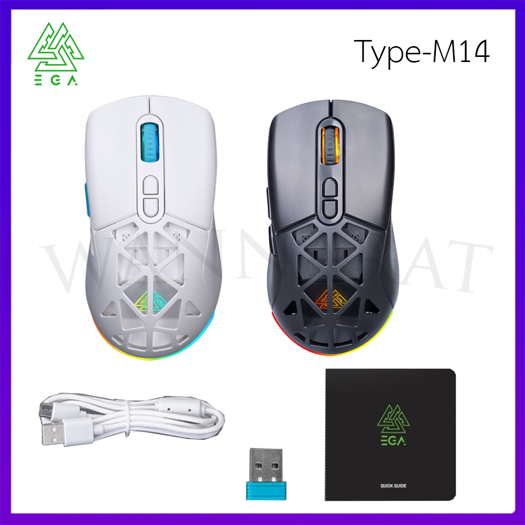 EGA Type-M14 Gaming Mouse Wireless & Bluetooth เมาส์เกมมิ่งไร้สาย ...