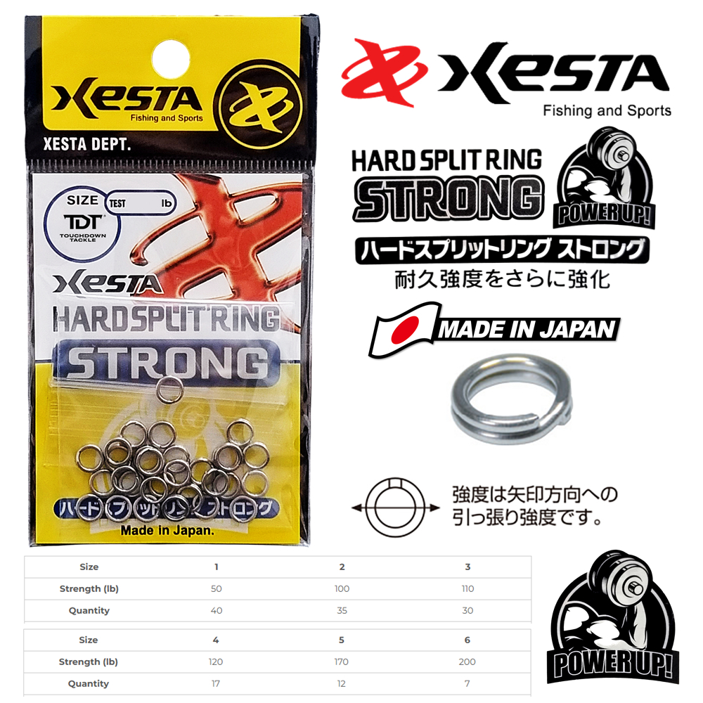 XESTA HARD SPLIT RING STRONG (หนาแพคเล็ก) *** สปริทริงคุณภาพสูง ของแท้ MADE IN JAPAN 100% ...