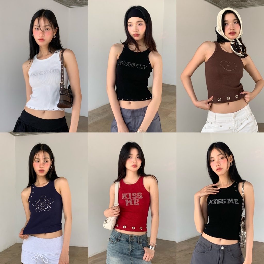 Stylist_Shop | Top939 Roll tank by Stylist | Shopee Thailand