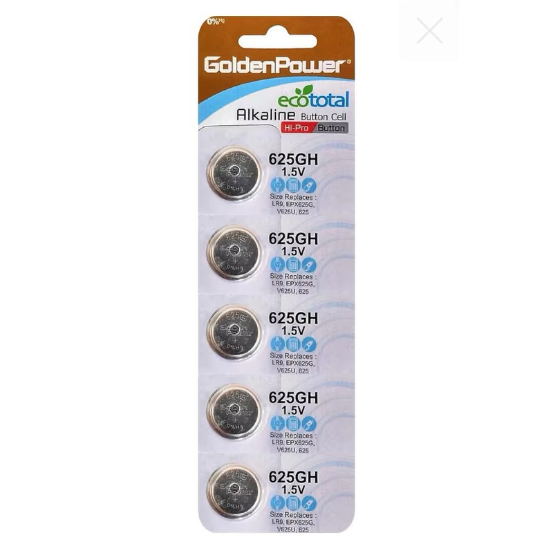 (5ก้อน) ถ่านกล้อง Golden Power 625GH, LR625, PX625, V625U 1.5V ของใหม่ ...