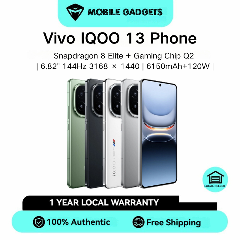 Vivo IQOO 13 Phone | Snapdragon 8 Elite + Gaming Chip Q2 | 6.82" 144Hz ...
