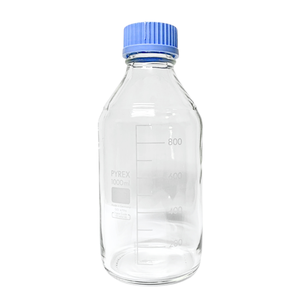 ขวดเก็บสาร Reagent Bottle with Blue PP Cap 1000 ml, PYREX | Shopee Thailand