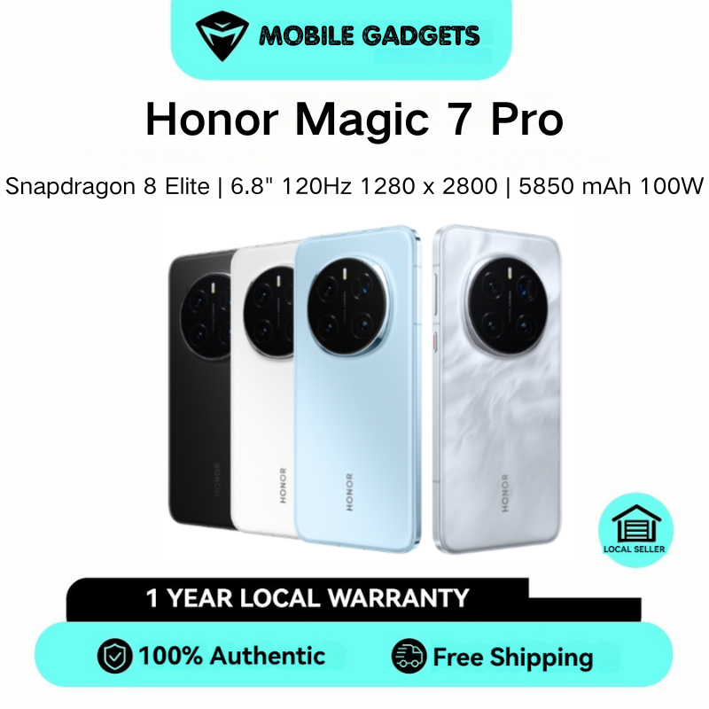 Honor Magic 7 Pro | Snapdragon 8 Elite | 6.8" 120Hz 1280 x 2800 | 5850 mAh 100W | Shopee Thailand