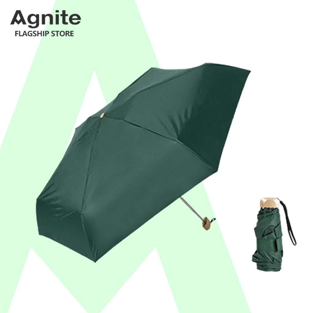 Agnite ร่มกันยูวี ร่มกันแสงแดด ร่มกันแดดกันฝน ขนาดพกพา พับเก็บได้ กันUV ...