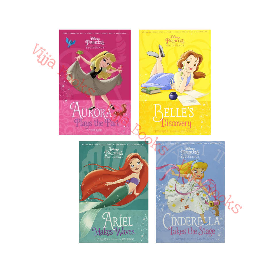 Disney Princess Beginnings Aurora Belle Ariel Cinderella Jasmine Tiana ...