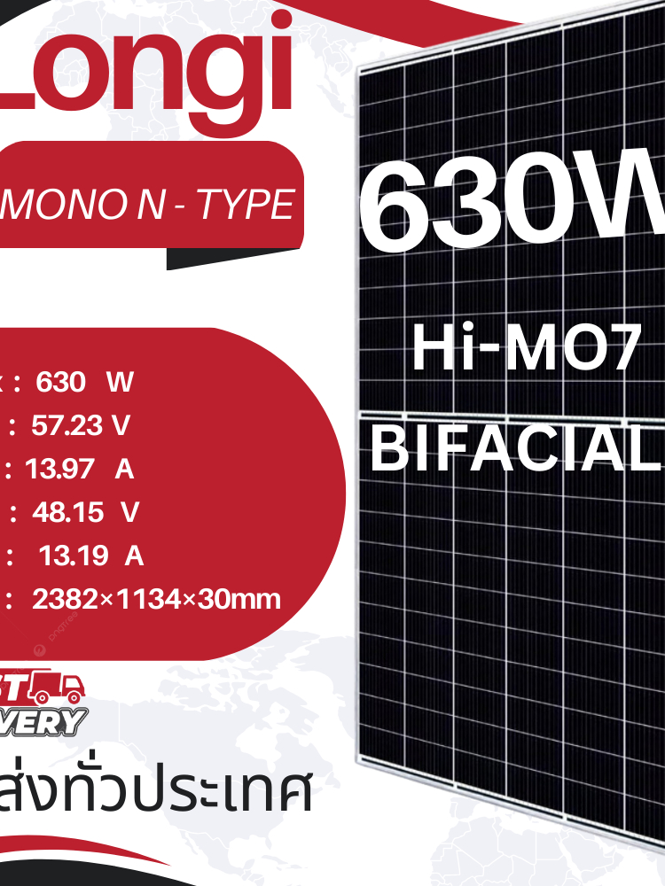 แผงโซล่าเซลล์ JINKO LVTOPSUN JA LDK Longi สองหน้า 550w 370w 580w 450W N ...