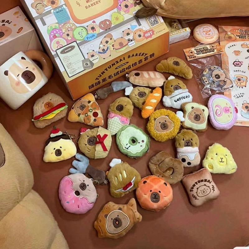 🧸 [พร้อมส่ง..แบบสุ่ม] ถุงสุ่ม TunTunZai • Capybara Bakery (พวงกุญ ...
